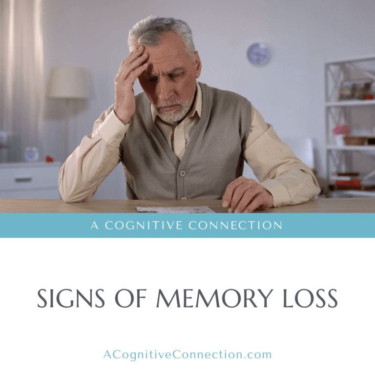 Signs Of Memory Loss | A Cognitive Connection